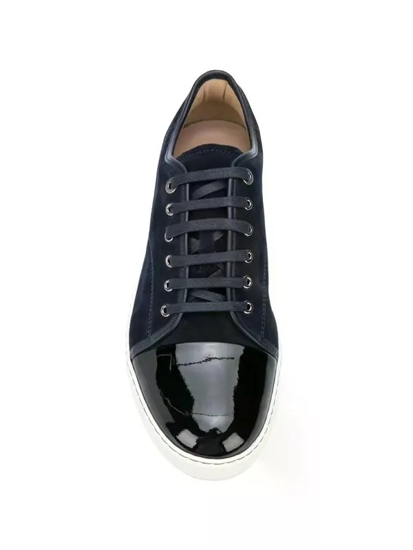 LANVIN Dbb1 Sneakers In Patent Leather And Suede