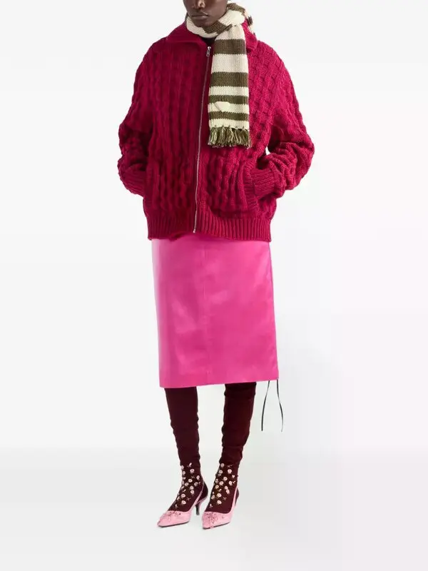 Prada Wool Cardigan - Pink