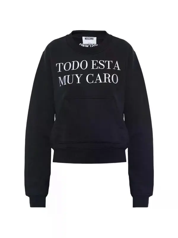 Moschino Embroidered Logo Crewneck Sweatshirt