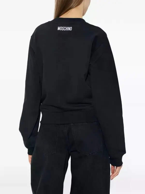 Moschino Embroidered Logo Crewneck Sweatshirt