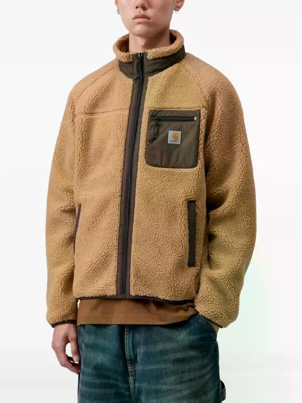 Carhartt Work In Progress Prentis Liner Fleece-texture Logo-patch Jacket