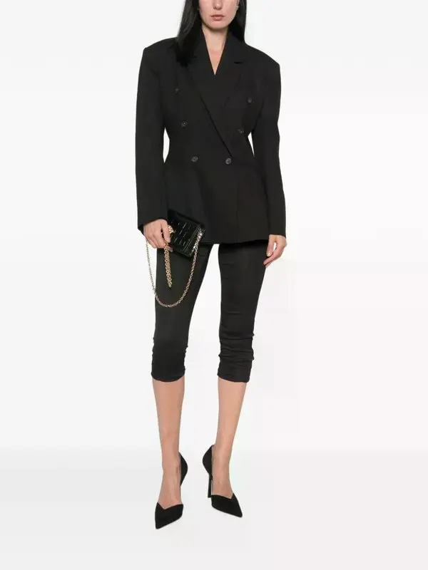 THE FRANKIE SHOP Pinstripe Double-breasted Blazer