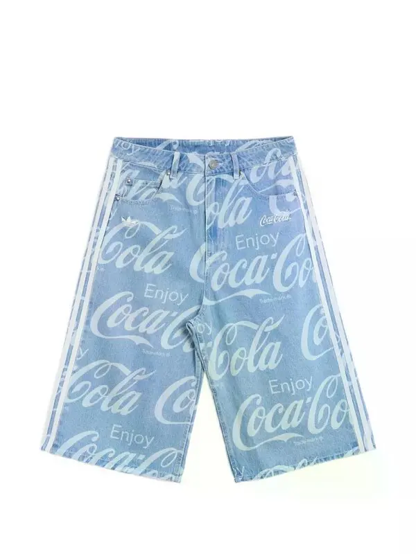 Adidas X Coca-cola Classic Sport Denim Shorts