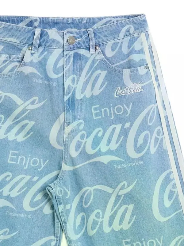 Adidas X Coca-cola Classic Sport Denim Shorts