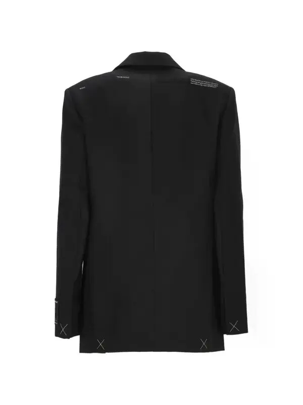 Off-White Logo-print Single-breasted Jacket