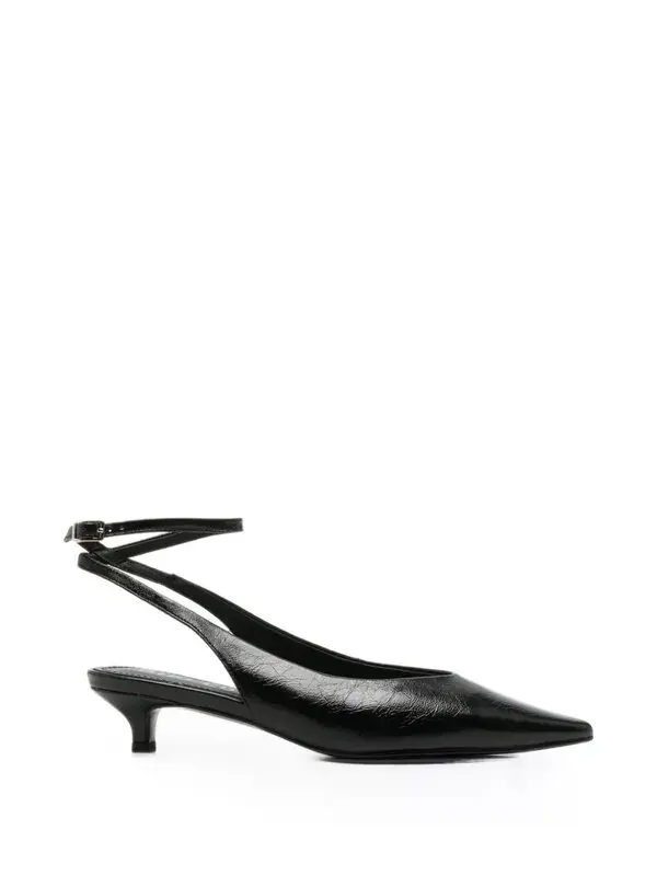 BIBI LOU Noe Pointed-toe Buckled-strap Pumps