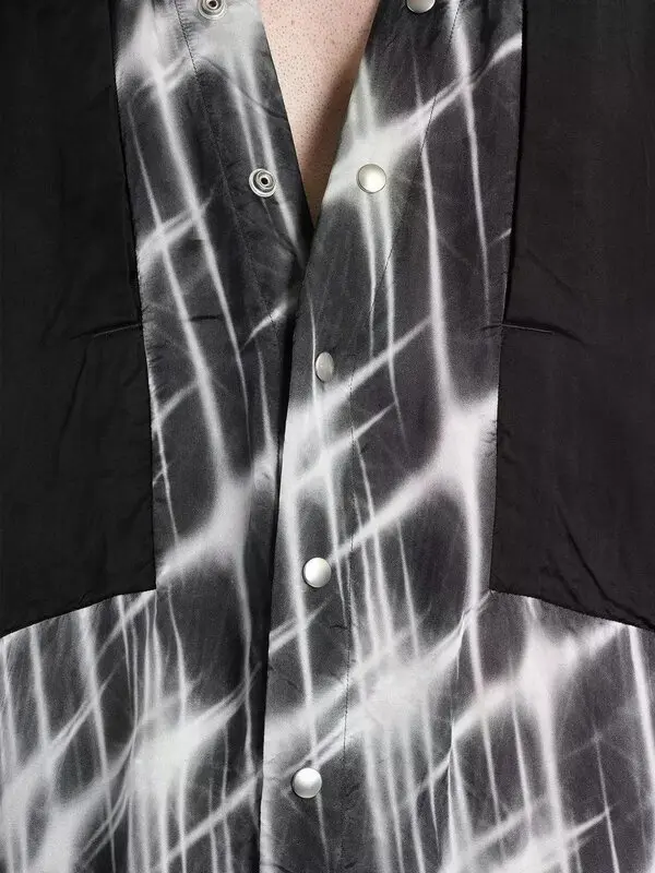 Rick Owens Larry Graphic-print Panelled Shirt