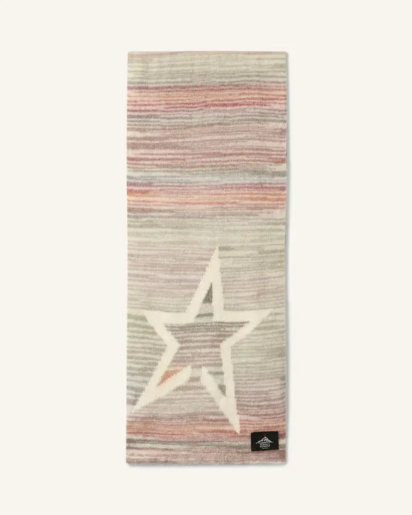 Perfect Moment Wool & Mohair Pastel Striped Scarf - Multi-stripe-pastel