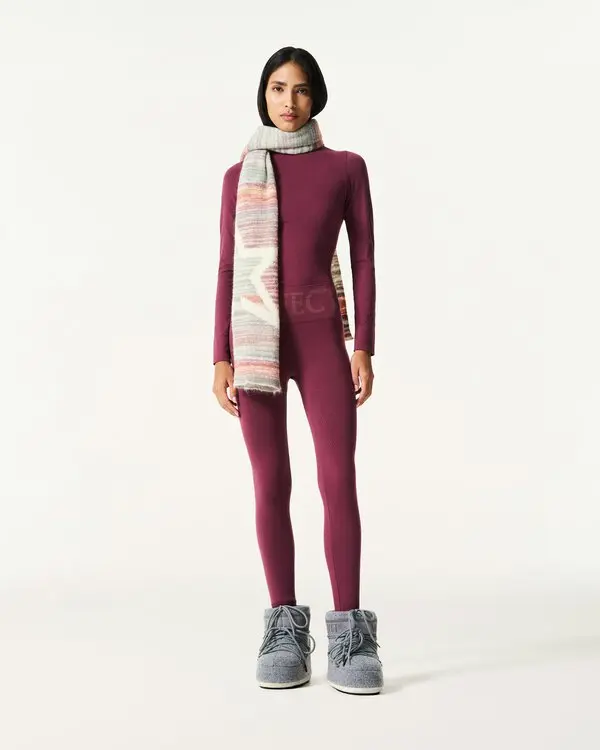 Perfect Moment Wool & Mohair Pastel Striped Scarf
