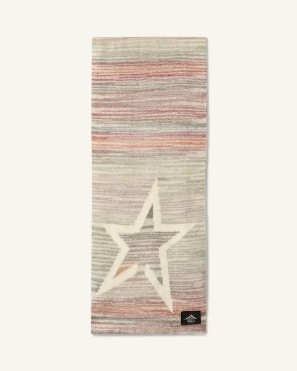 Perfect Moment Wool & Mohair Pastel Striped Scarf - Pastel-rainbow