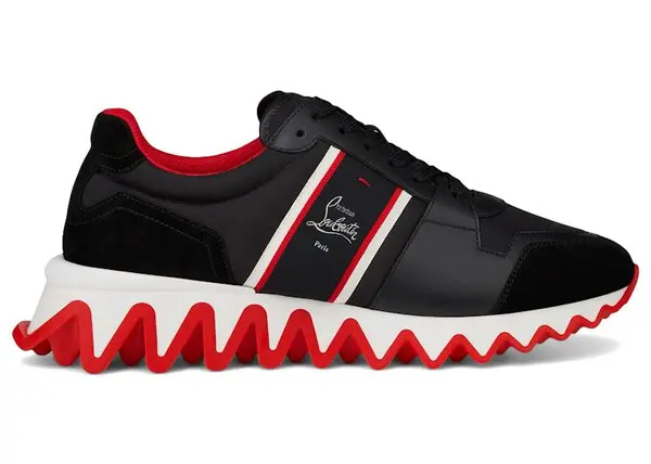 CHRISTIAN LOUBOUTIN Nastroshark Flat Red - Black