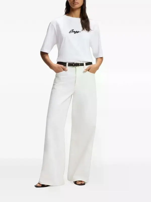 BOSS Logo-embroidered T-shirt