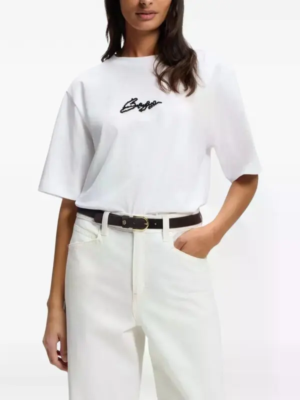 BOSS Logo-embroidered T-shirt