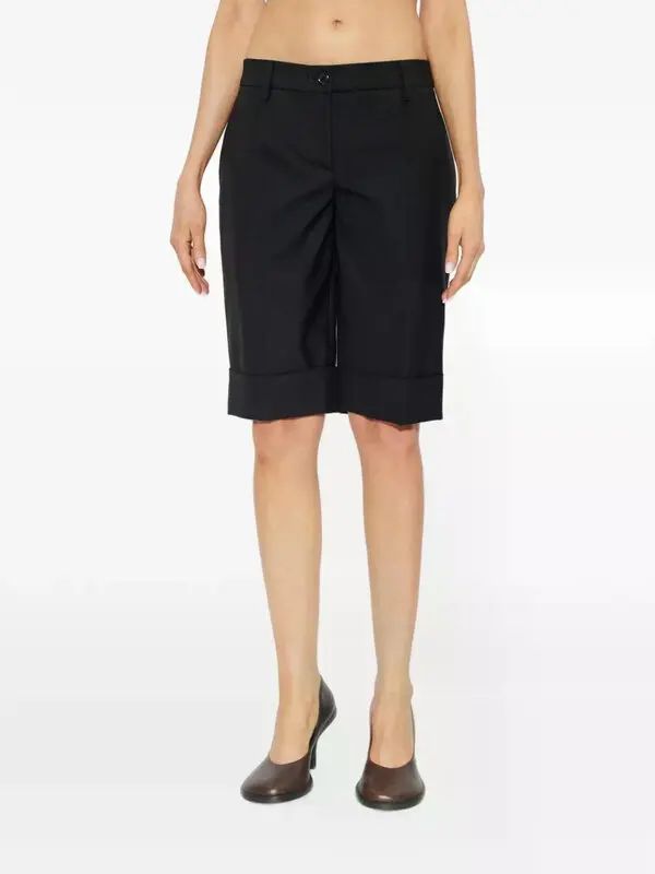 Moschino Turn-up Wool Shorts