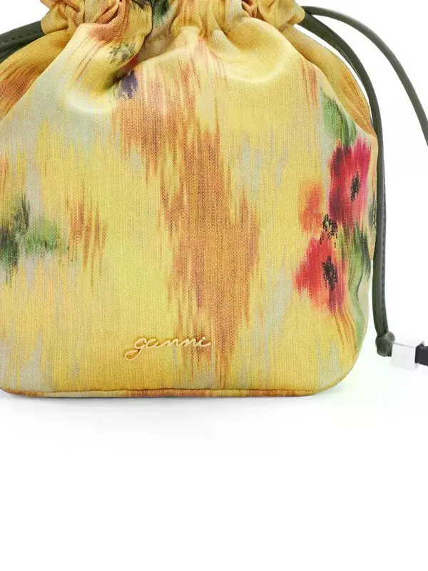 GANNI Pouch In Printed Taffeta