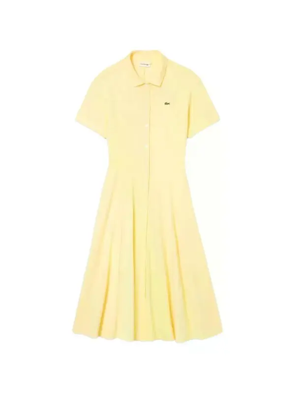 Lacoste Piqué Button-down Midi Dress