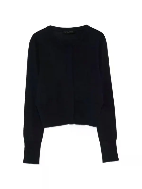 LE PETIT PULLE Button-fastening Cropped Cardigan