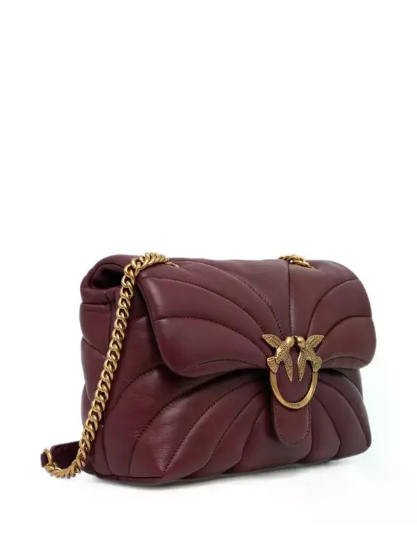Pinko Love Birds Chevron-quilted Crossbody Bag