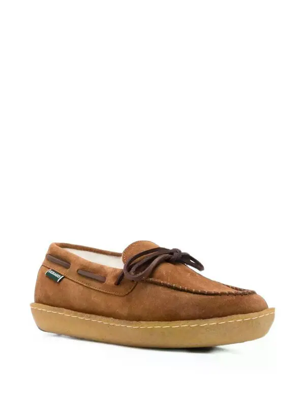 SEBAGO Suede Loafers With Bow Detail