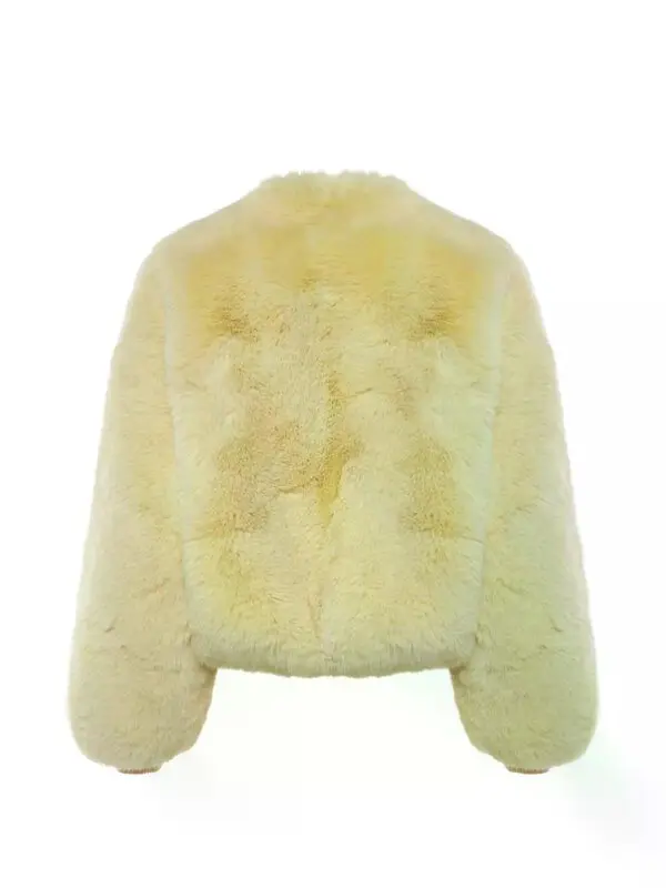 THE FRANKIE SHOP Long-sleeved Zip-up Coat - Yellow