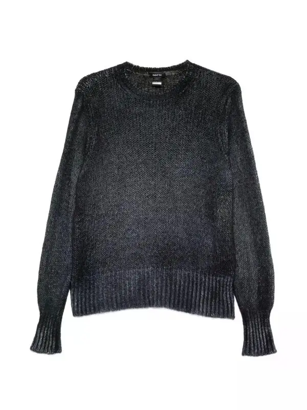 Avant Toi Ribbed-knit Crew-neck Sweater - Blue
