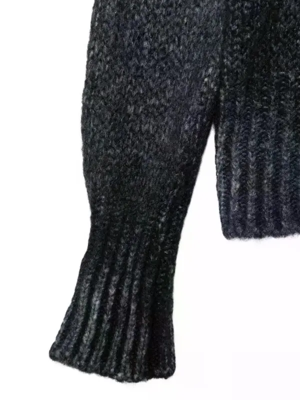 Avant Toi Ribbed-knit Crew-neck Sweater