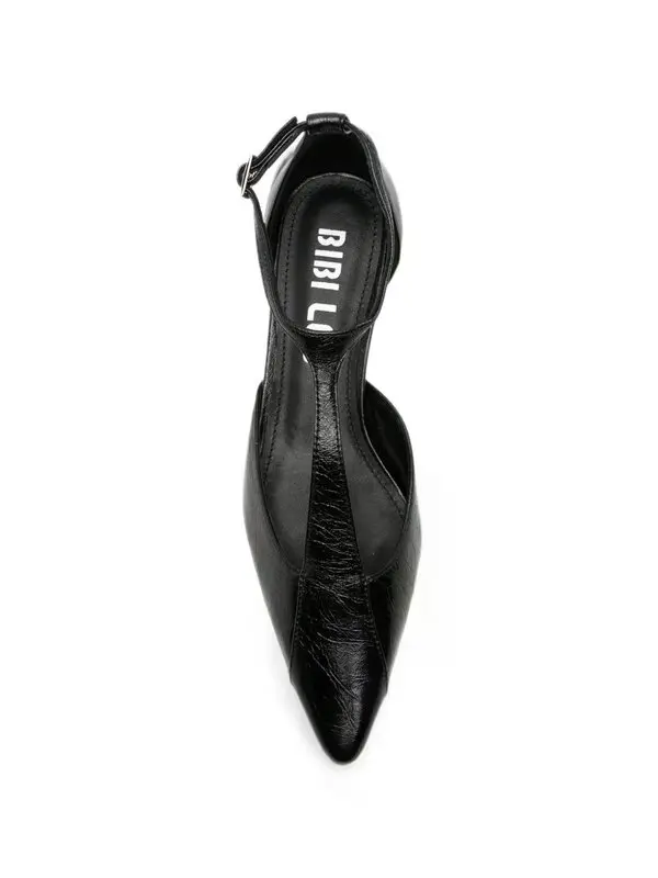 BIBI LOU T-bar Pointed-toe Pumps