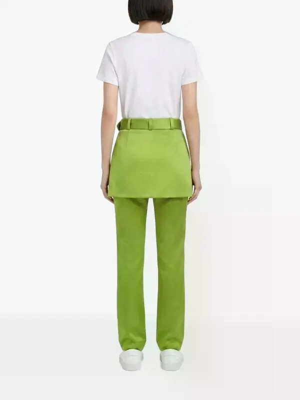 SELF-PORTRAIT Belted Skirt-overlay Trousers