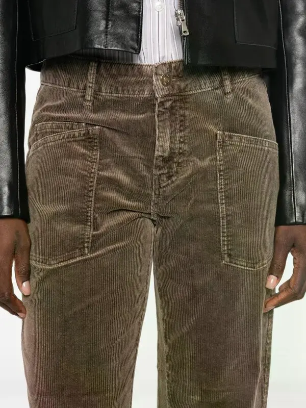 FIVE JEANS Wlya Corduroy Straight-leg Trousers