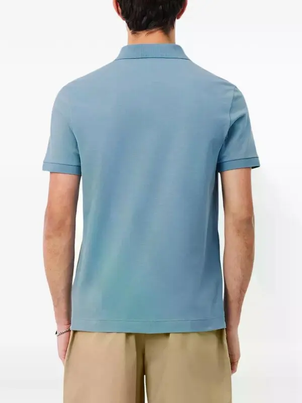Lacoste Paris Logo-patch Polo Shirt - Blue