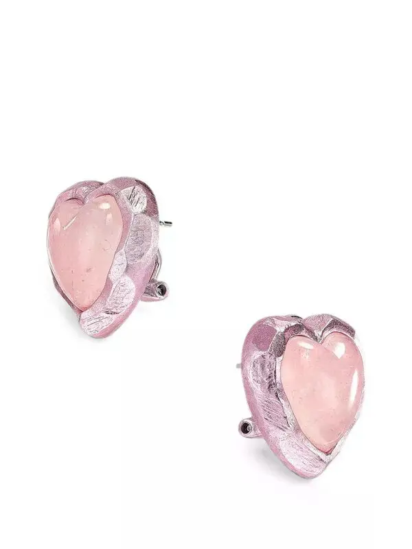 ANABELA CHAN Rose Heart Stud Earrings