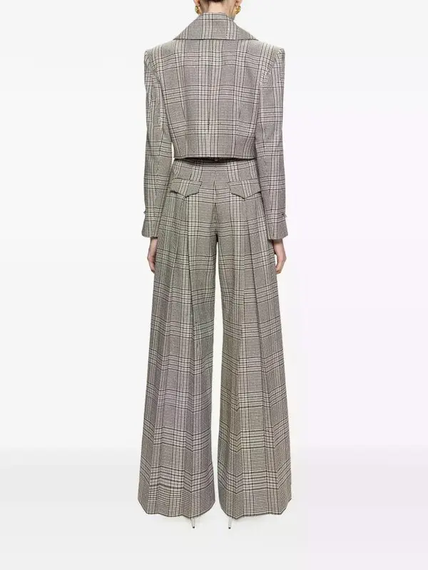 NISSA Checked Cropped Jacket