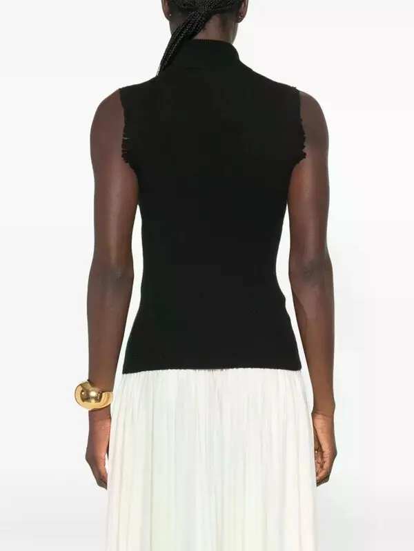 LE PETIT PULLE Frayed-detail Vest