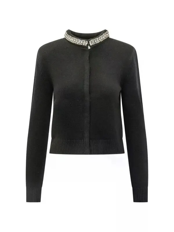 Pinko Crystal-embellished Cardigan - Black