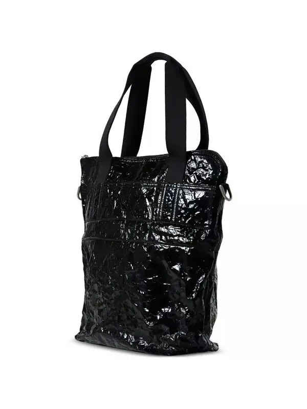 Rick Owens Small Crinkled-finish Tote Bag - Black