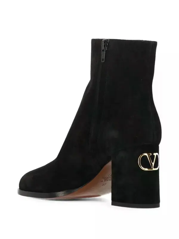 Valentino Garavani Vlogo Signature Suede Ankle Boots