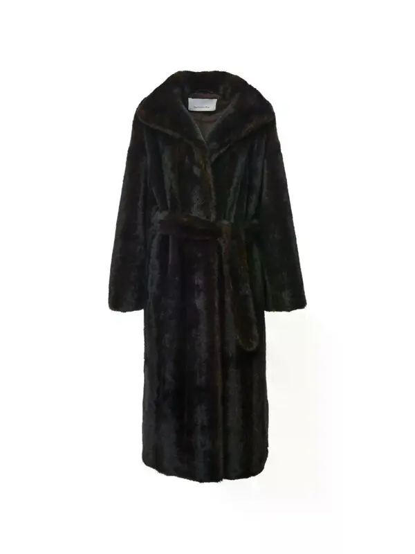 THE FRANKIE SHOP Wide-lapel Belted Coat - Brown