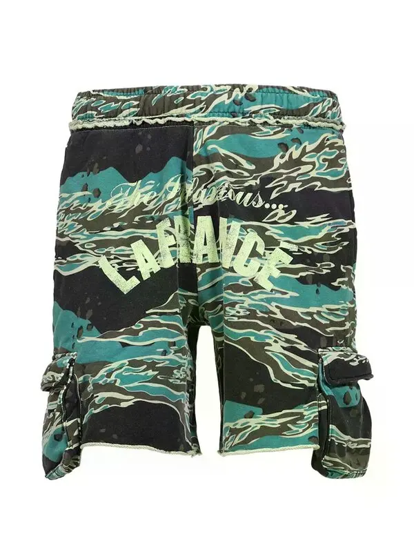PUMA X La France Camouflage-print Shorts - Black