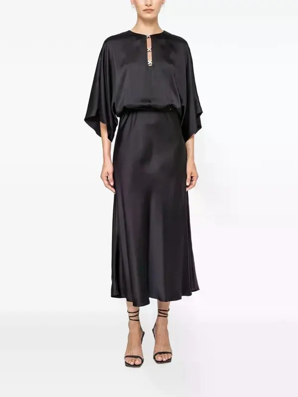 NISSA Satin Midi Dress