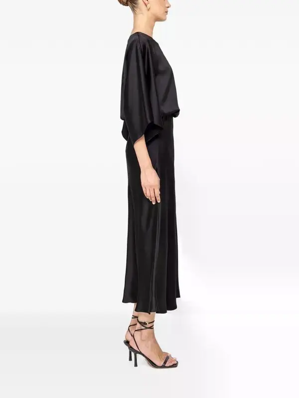 NISSA Satin Midi Dress