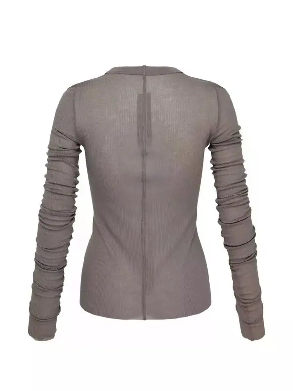 Rick Owens Long-sleeved Ribbed T-shirt
