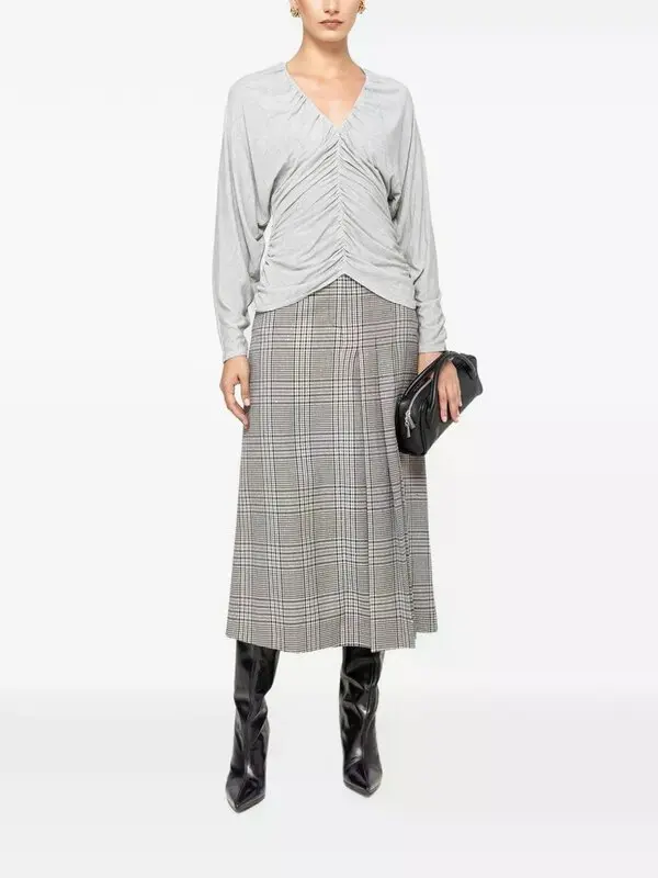 NISSA Draped Tencel™ And Wool Top