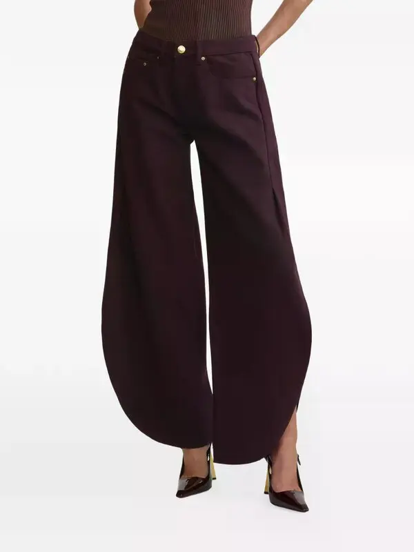 DL1961 Rori Slit-detail Barrel-leg Jeans - Purple