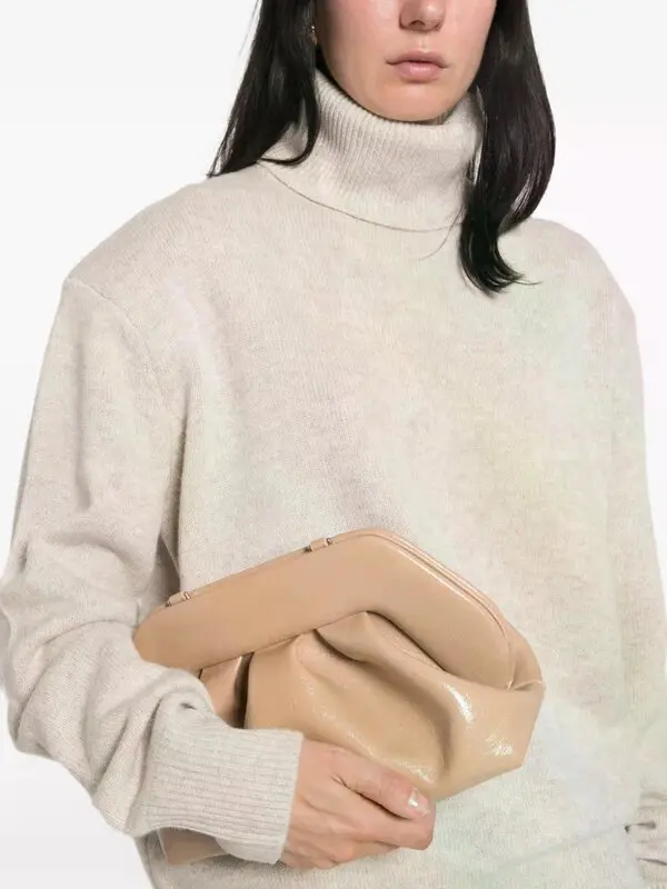 THEMOIRE Ruched Clutch Bag