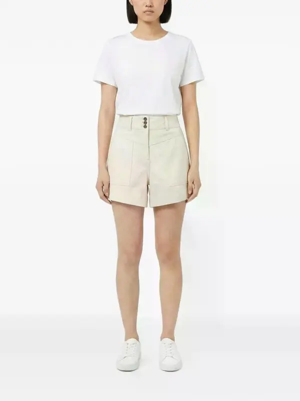 SELF-PORTRAIT Button-detail Denim Shorts