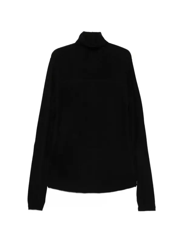 THOM KROM Thumb-slot Roll-neck Sweater - Black