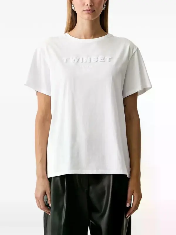 TWINSET Logo-embroidered T-shirt