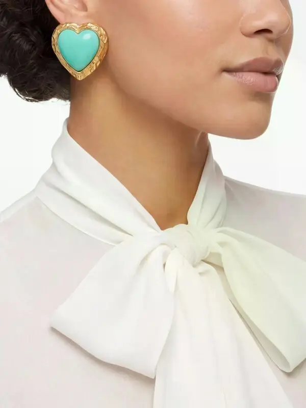 ANABELA CHAN Turquoise Heart Earrings