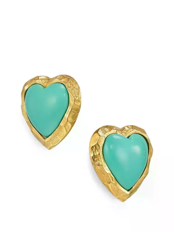 ANABELA CHAN Turquoise Heart Earrings