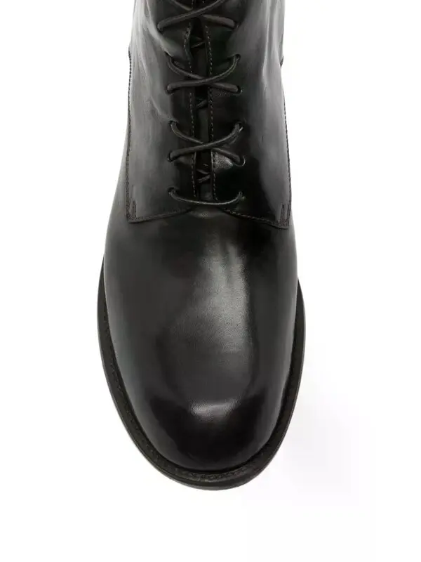 Officine Creative Diary Lace-up Leather Ankle Boots